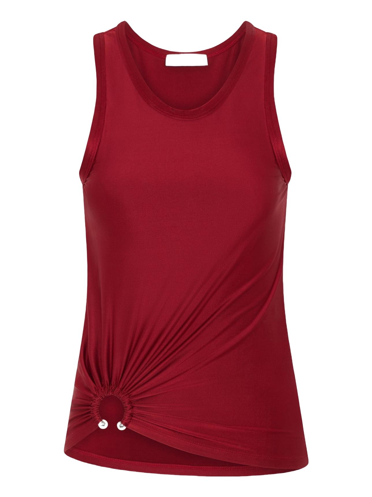 PACO RABANNE Paco Rabanne Sleeveless Crewneck Top with Piercing Detail