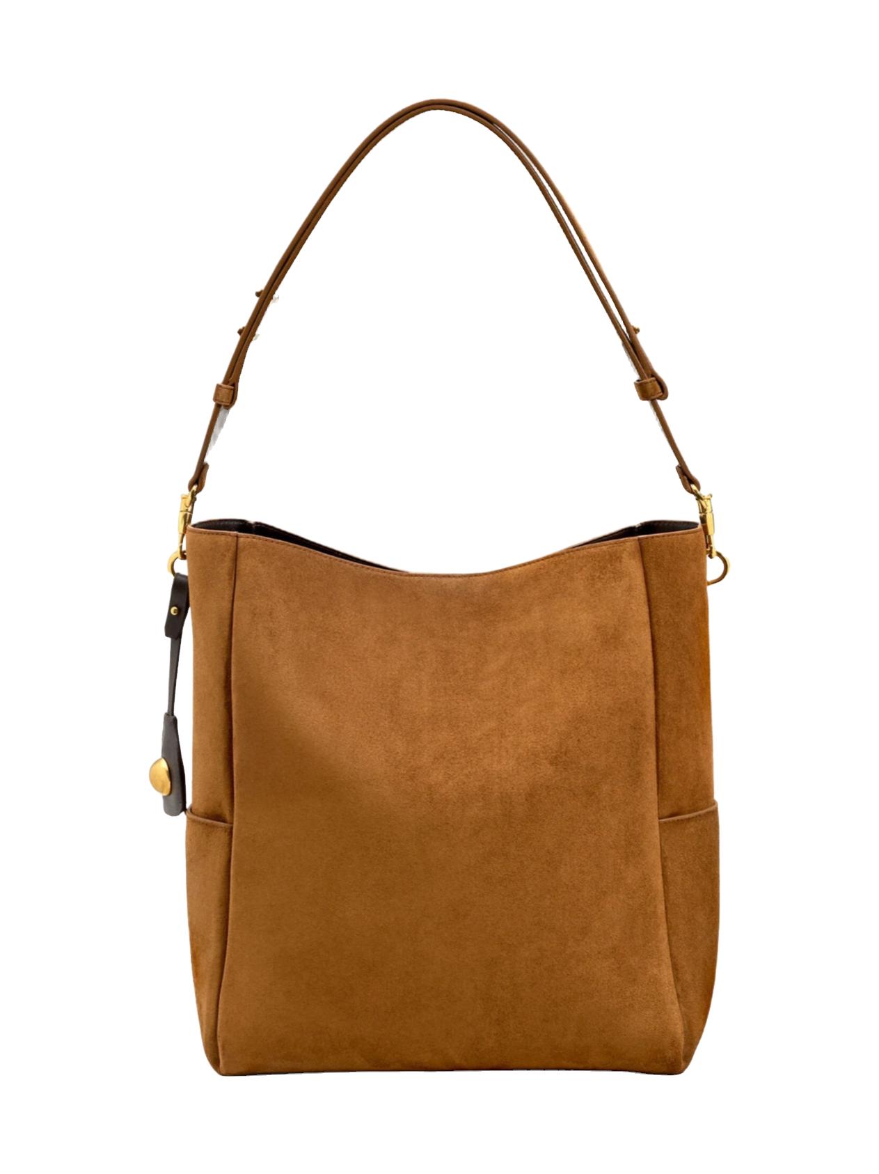 AMI Ami Paris Carrousel Leather Bucket Bag
