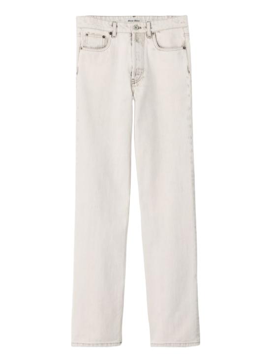 MIU MIU Miu Miu Logo-Embroidered Denim Jeans