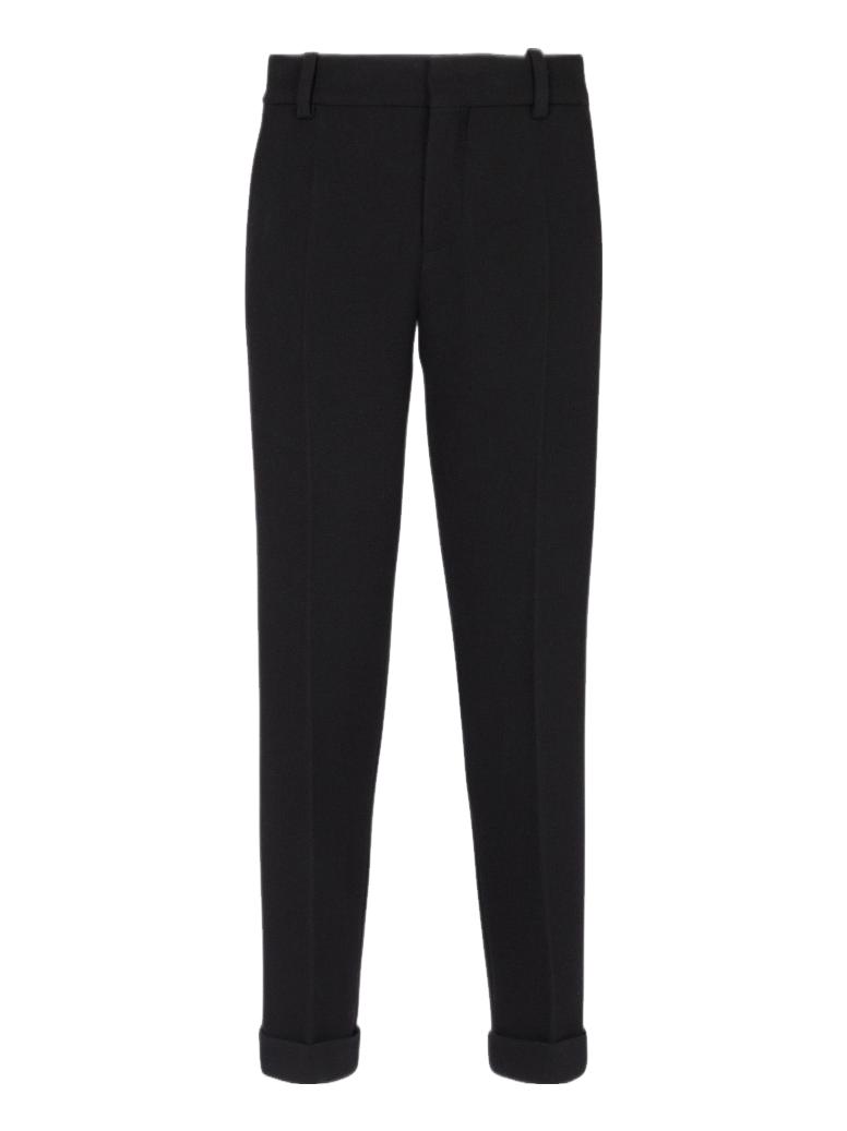 BALMAIN Balmain Crepe Tailored Straight-Leg Trousers