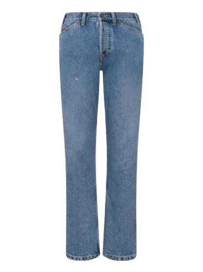 MOSCHINO Moschino Logo Patch Straight Leg Jeans