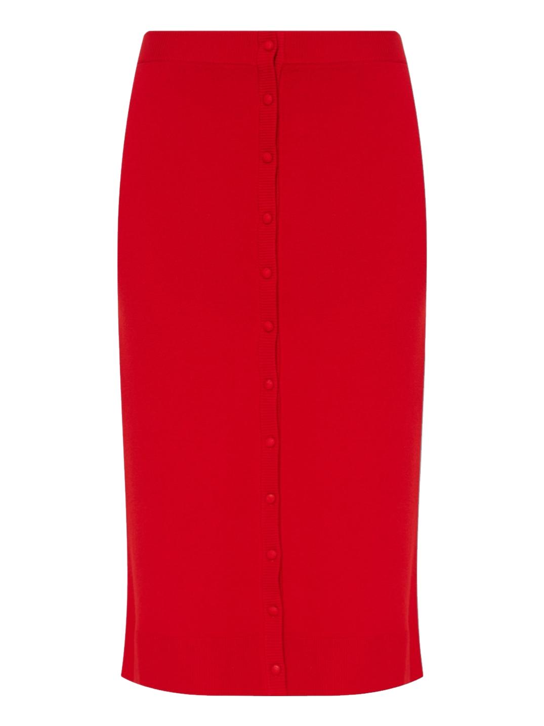 VICTORIA BECKHAM Victoria Beckham Button Detailed Midi Skirt