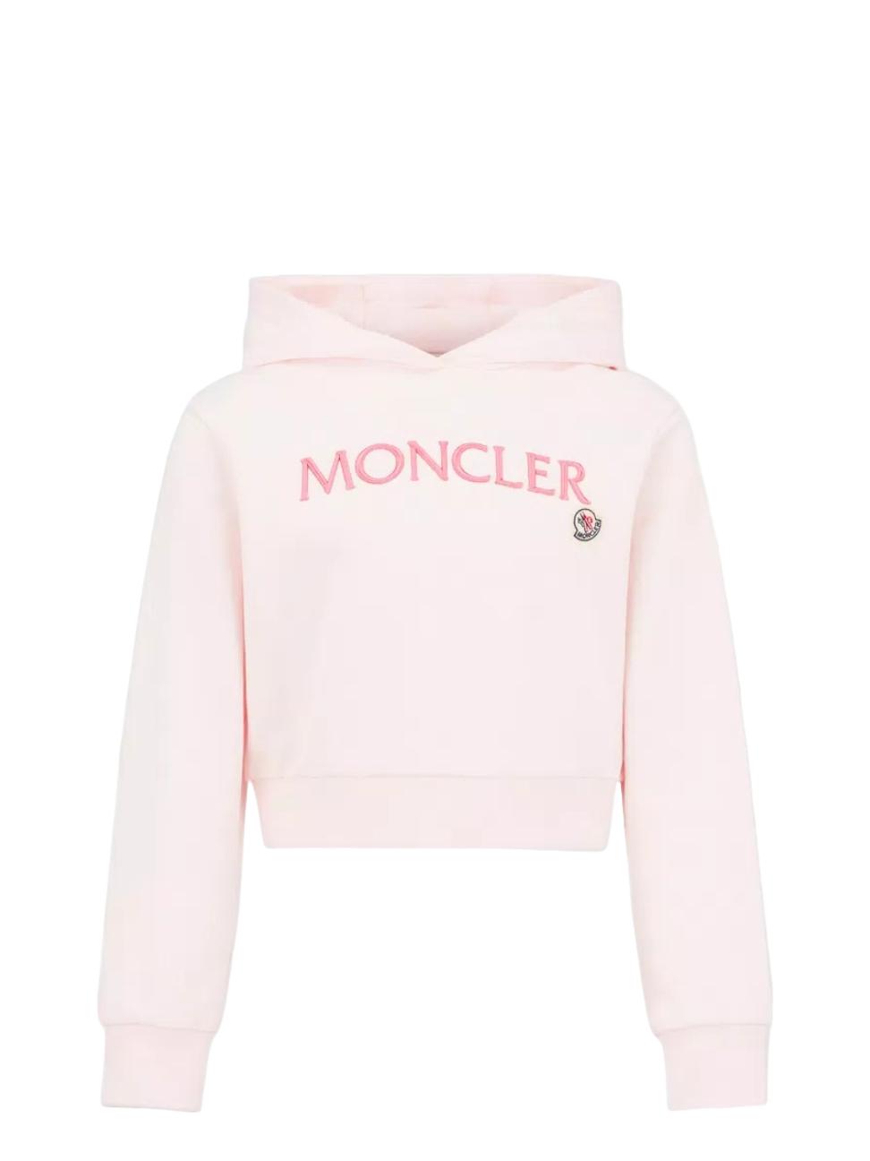 Moncler Embroidered Logo Hoodie - Blue | Editorialist