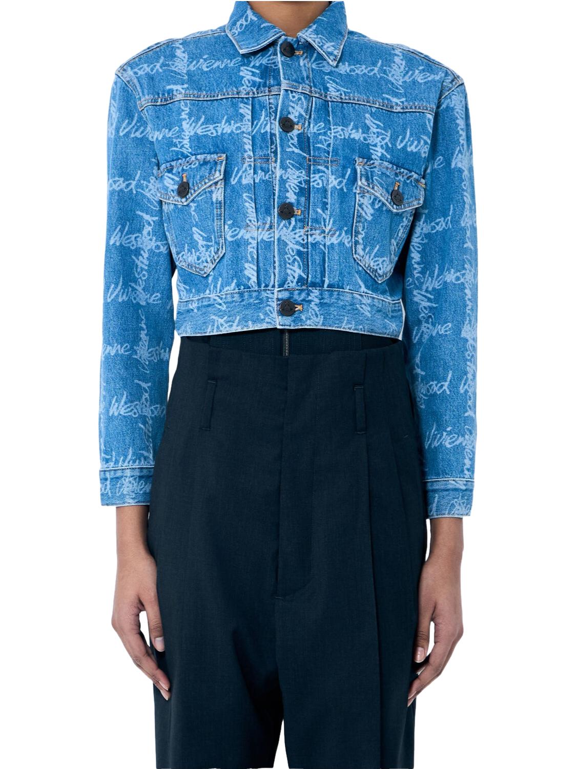VIVIENNE WESTWOOD Vivienne Westwood Marlene Cropped Denim Jacket