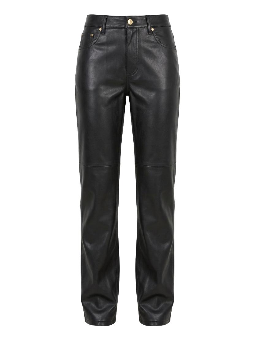 MICHAEL KORS Michael Michael Kors Straight-Leg Leather Pants