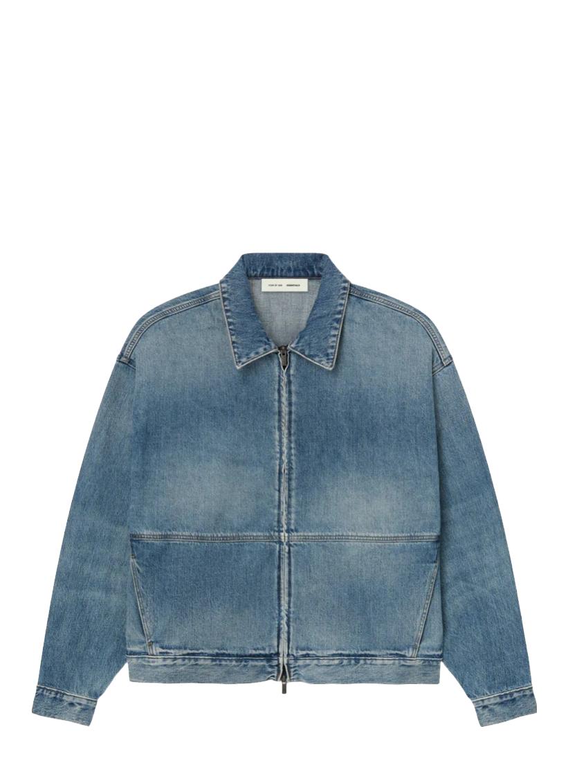 FEAR OF GOD Fear of God Essentials Denim Zip-Up Jacket