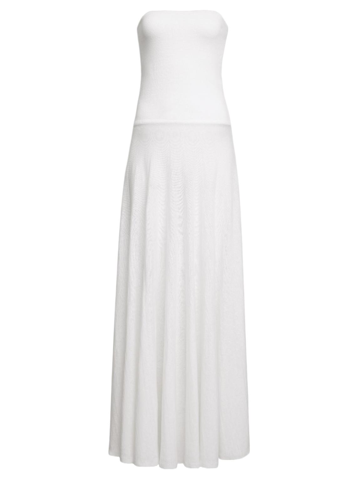 L*SPACE Lisette Strapless Twist-Front Midi Dress