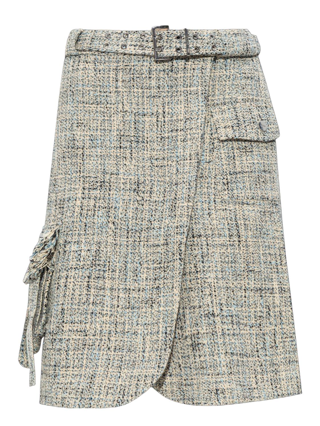 GANNI Ganni Raw Edge Tweed Blazer