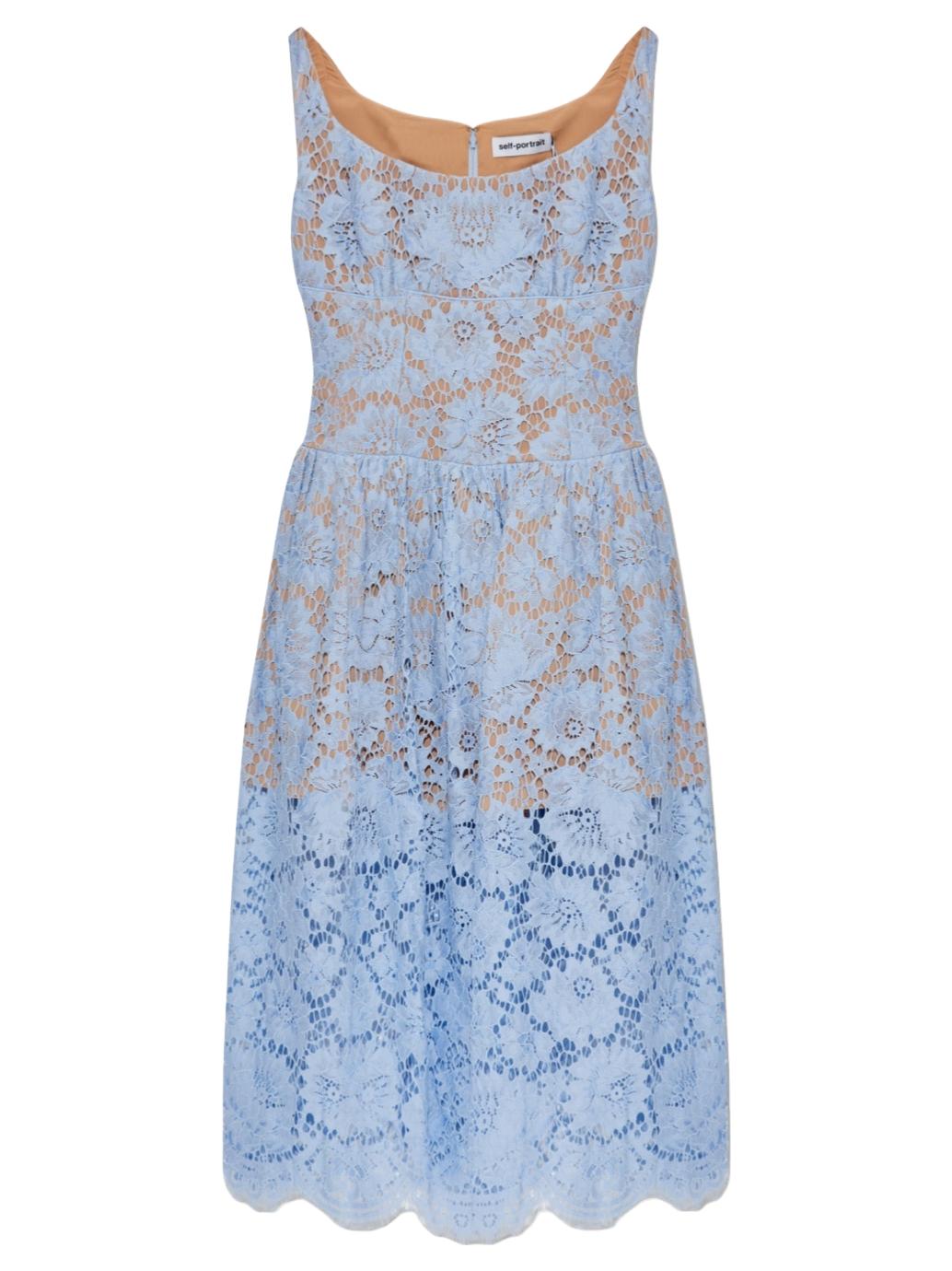 lottie lace midi dress LOTTIE RUFFLE MIDI DRESS main image 1