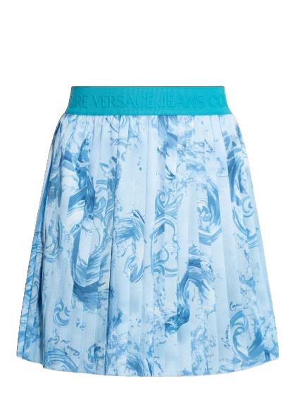 VERSACE Versace Jeans Couture Barocco Pattern Pleated Mini Skirt