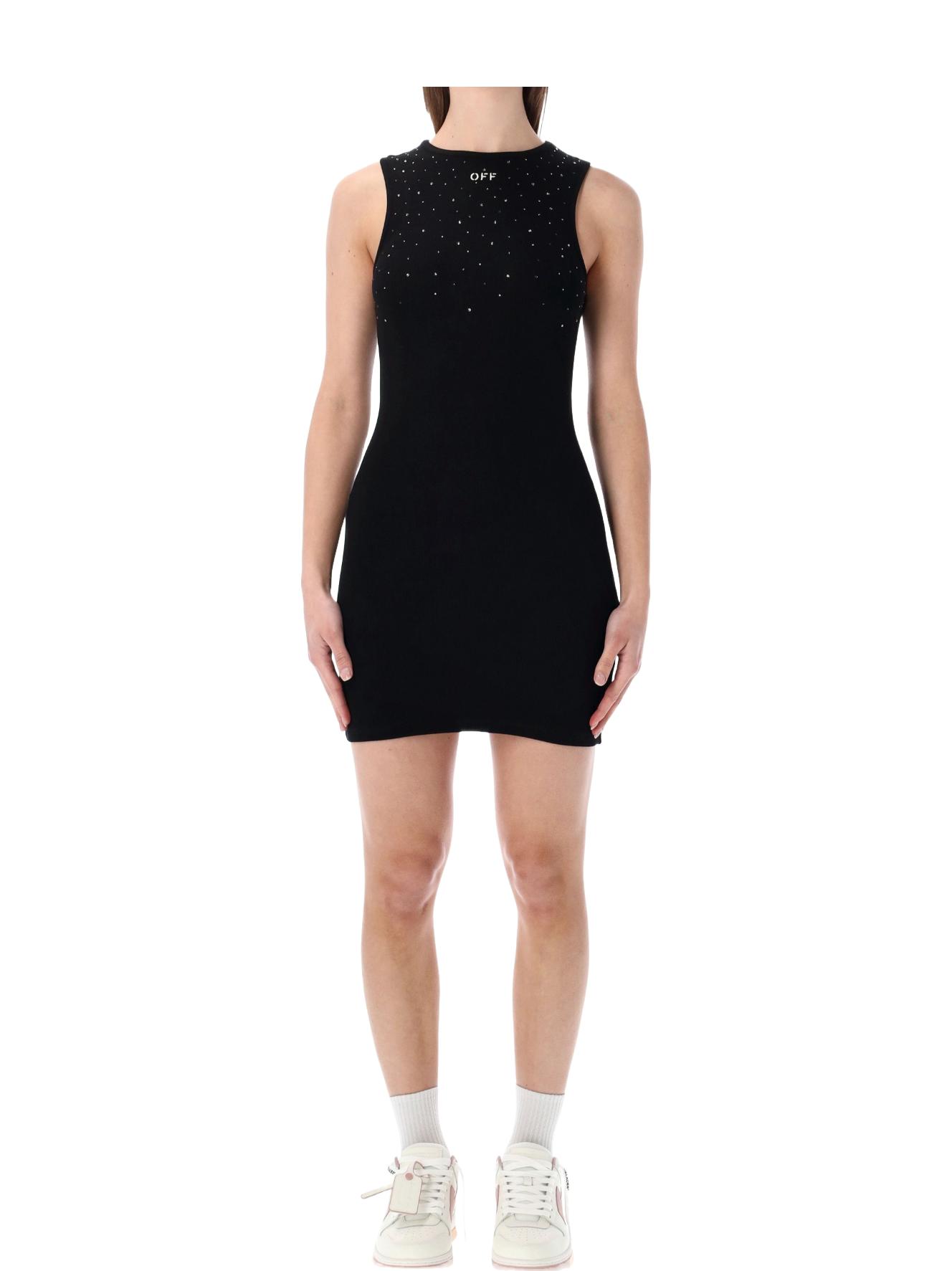 OFF-WHITE Off-White Logo Detailed Sleeveless Mini Dress