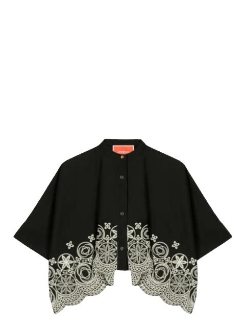 ROWIE ROWIE The Label Aries Linen Embroidered Shorts
