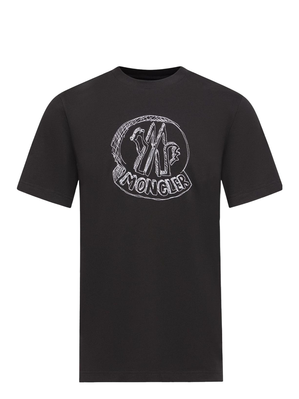 MONCLER ロゴ パッチ クルーネック T シャツ
