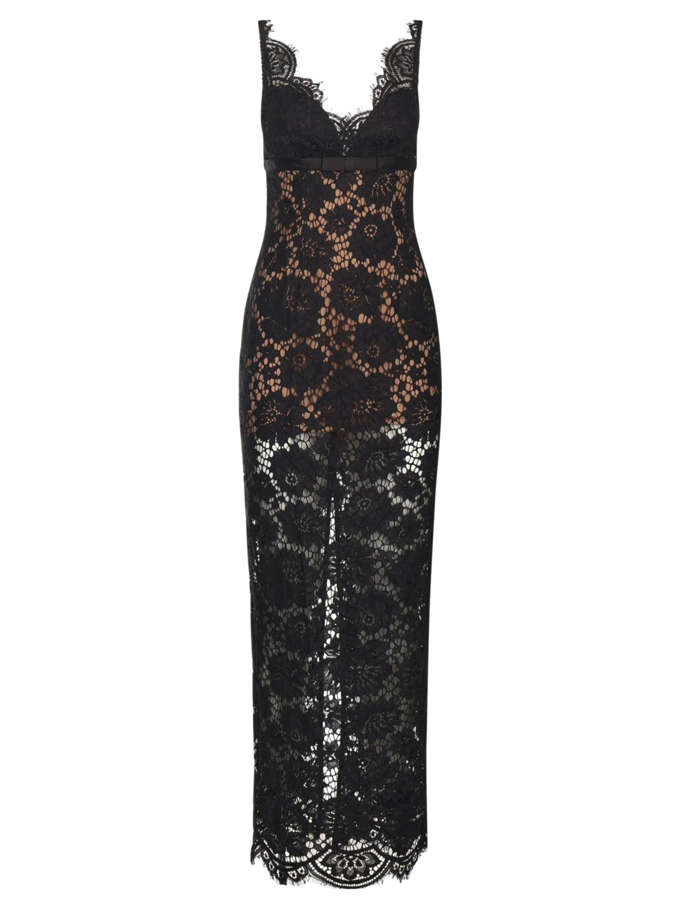 SELF-PORTRAIT Self-Portrait Floral Lace Maxi Dress