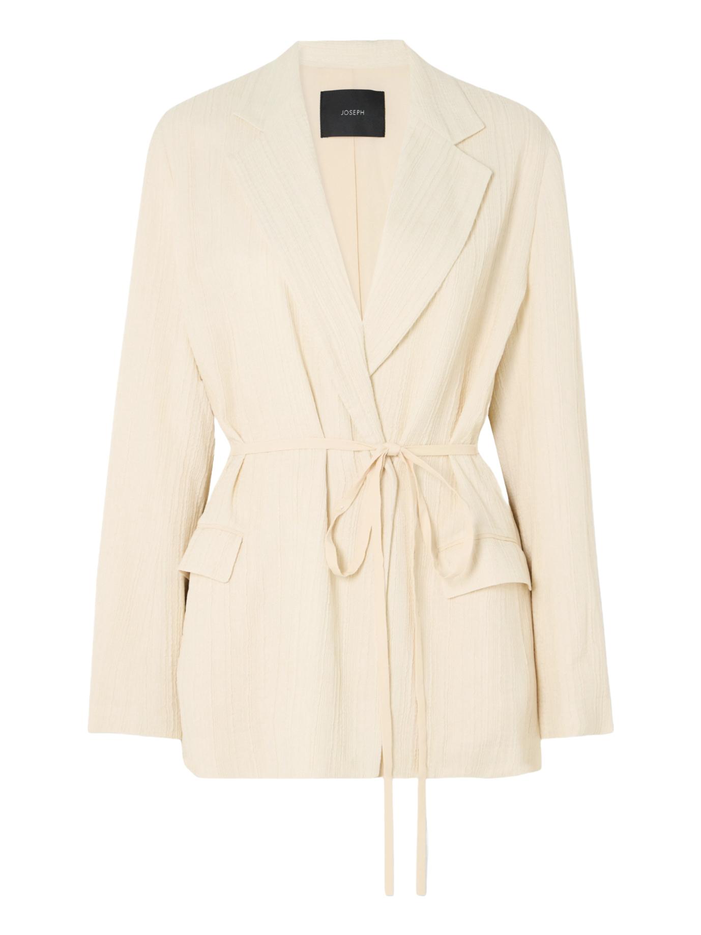 JOSEPH Joseph Gibellina Amelot Belted Jacquard Blazer
