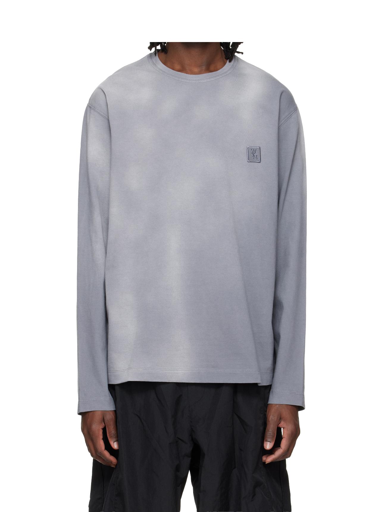 WOOYOUNGMI Wooyoungmi Long-Sleeved Dyed Logo T-Shirt