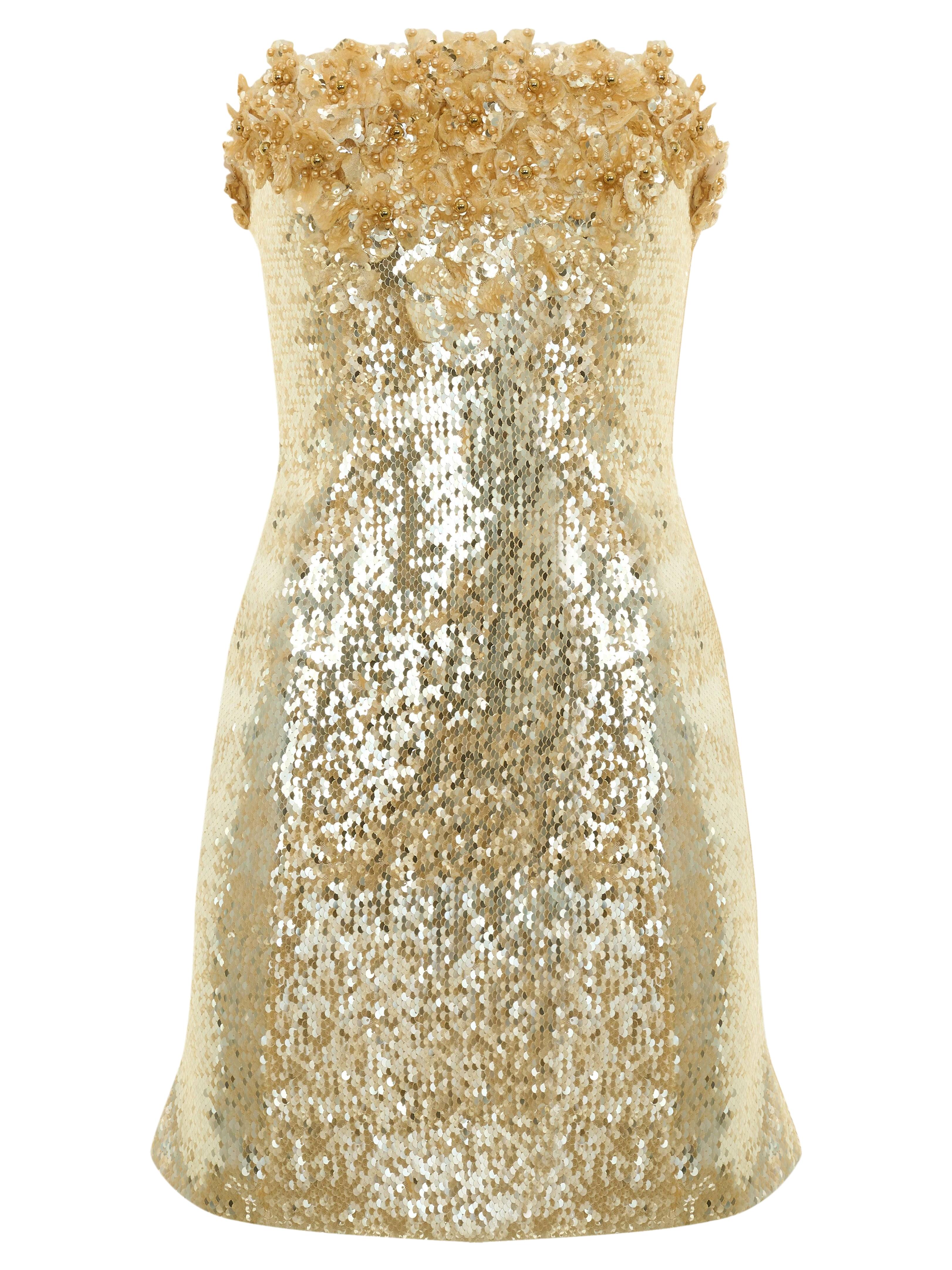 Elliatt Octavia Midi Dress - Ivory & Gold | Editorialist