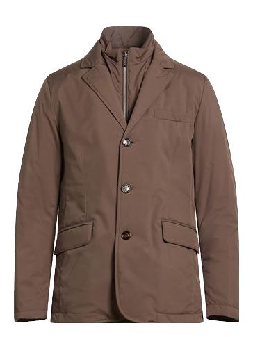 MOORER Moorer Taupe Polyamide & Polyester Blazer Jacket