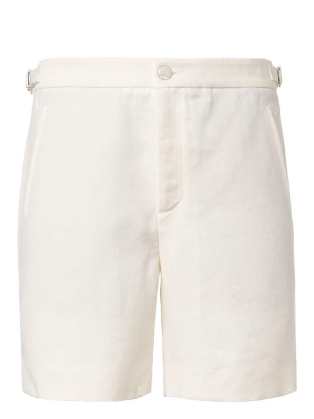 GOD'S TRUE CASHMERE linen shorts with moonstone