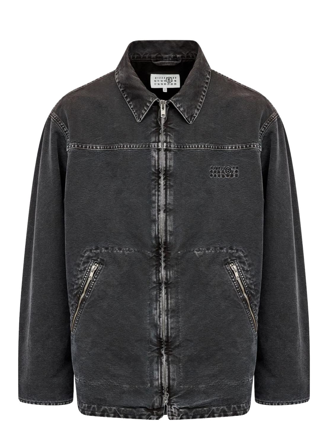 MAISON MARGIELA MM6 Maison Margiela Numbers Motif Zip Up Jacket