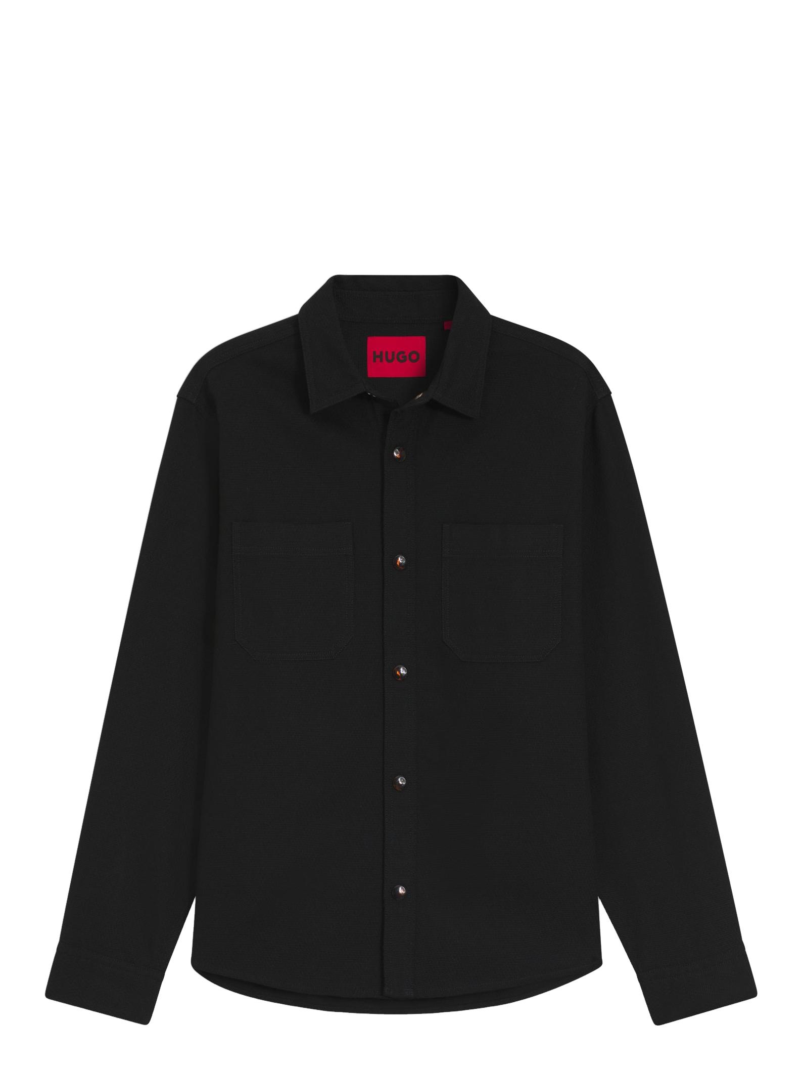 HUGO oversize-fit shirt in cotton twill with patch pockets