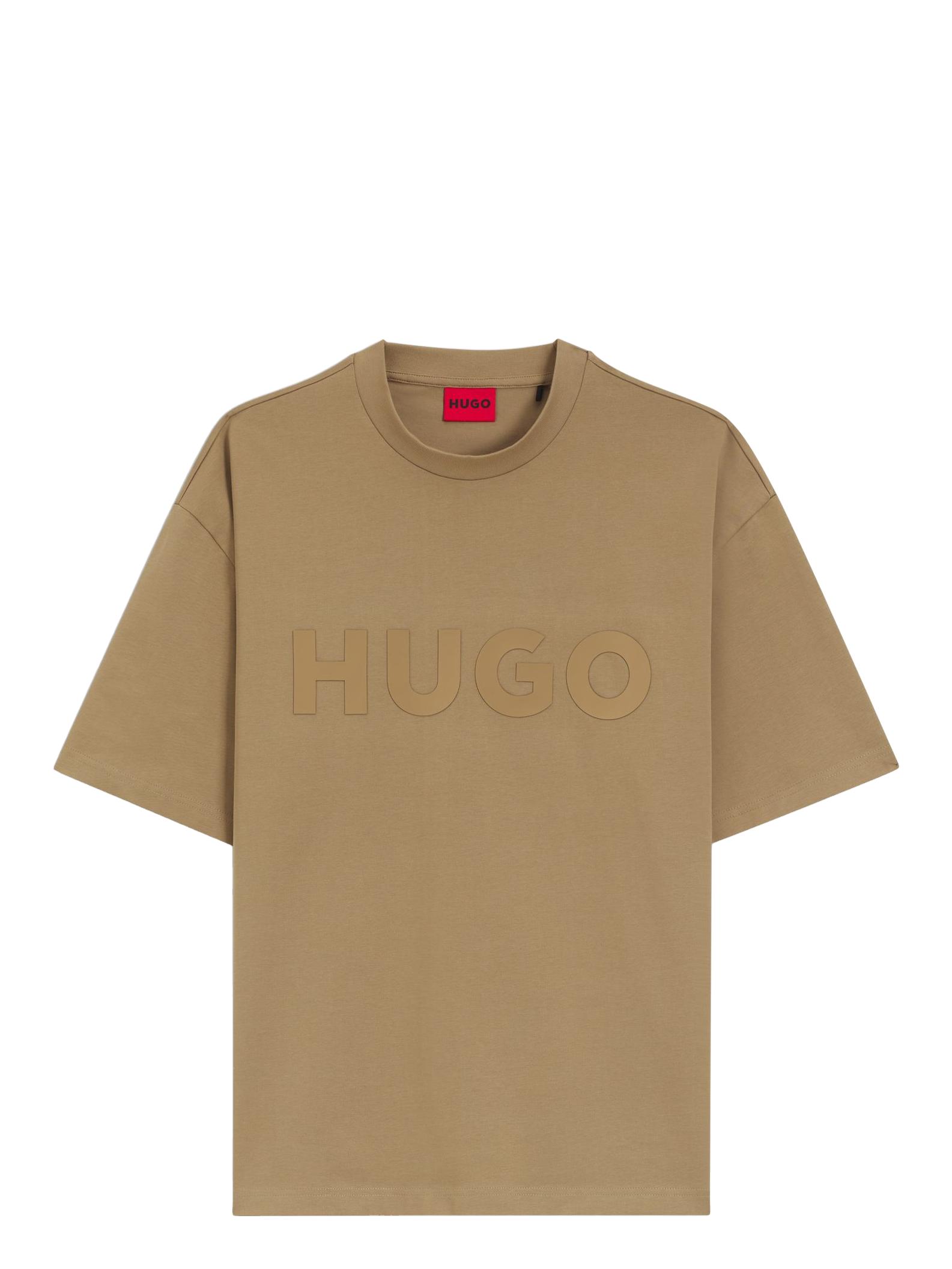 HUGO oversized-fit cotton t-shirt with reflective logo