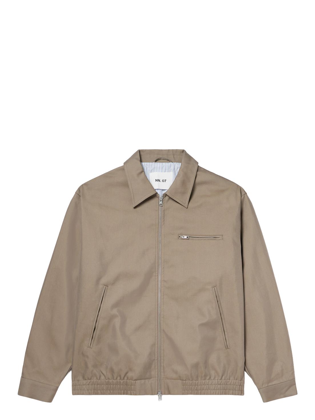 NN07 NN07 Gideon 80038 Organic Cotton-Twill Zip-Up Jacket