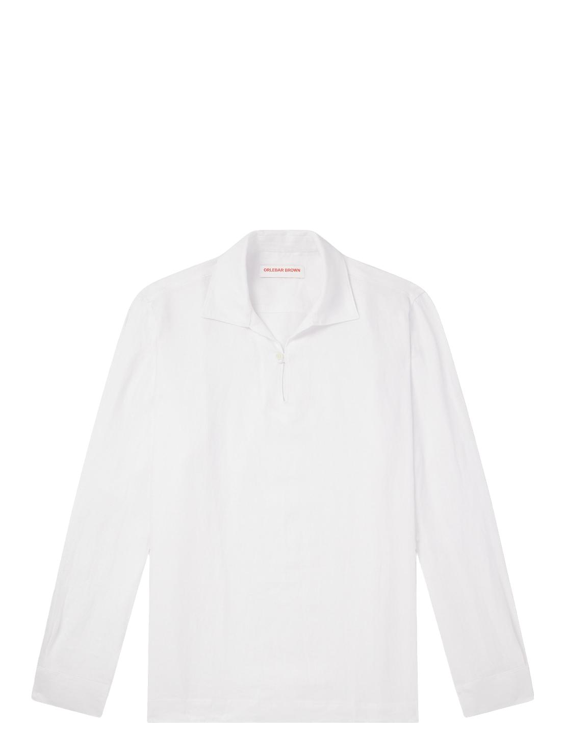 ORLEBAR BROWN Orlebar Brown - Vincent Linen Polo Shirt - Men - White - S