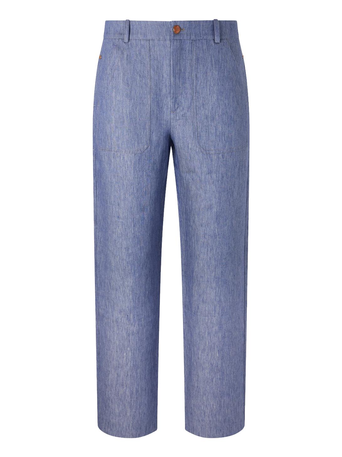 GOD'S TRUE CASHMERE God's True Cashmere Wide-Leg Linen Trousers