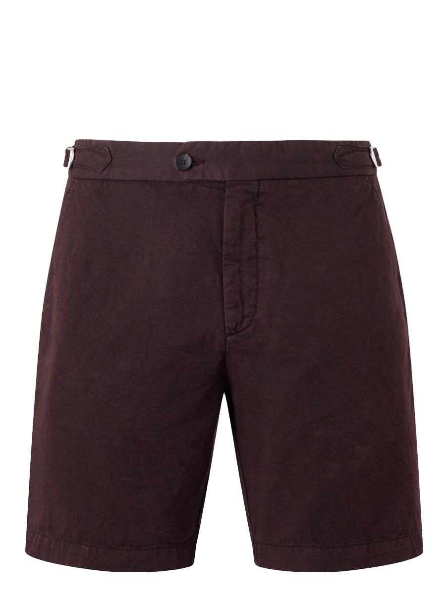 MR P. Mr P. Straight-Leg Cotton and Linen-Blend Bermuda Shorts