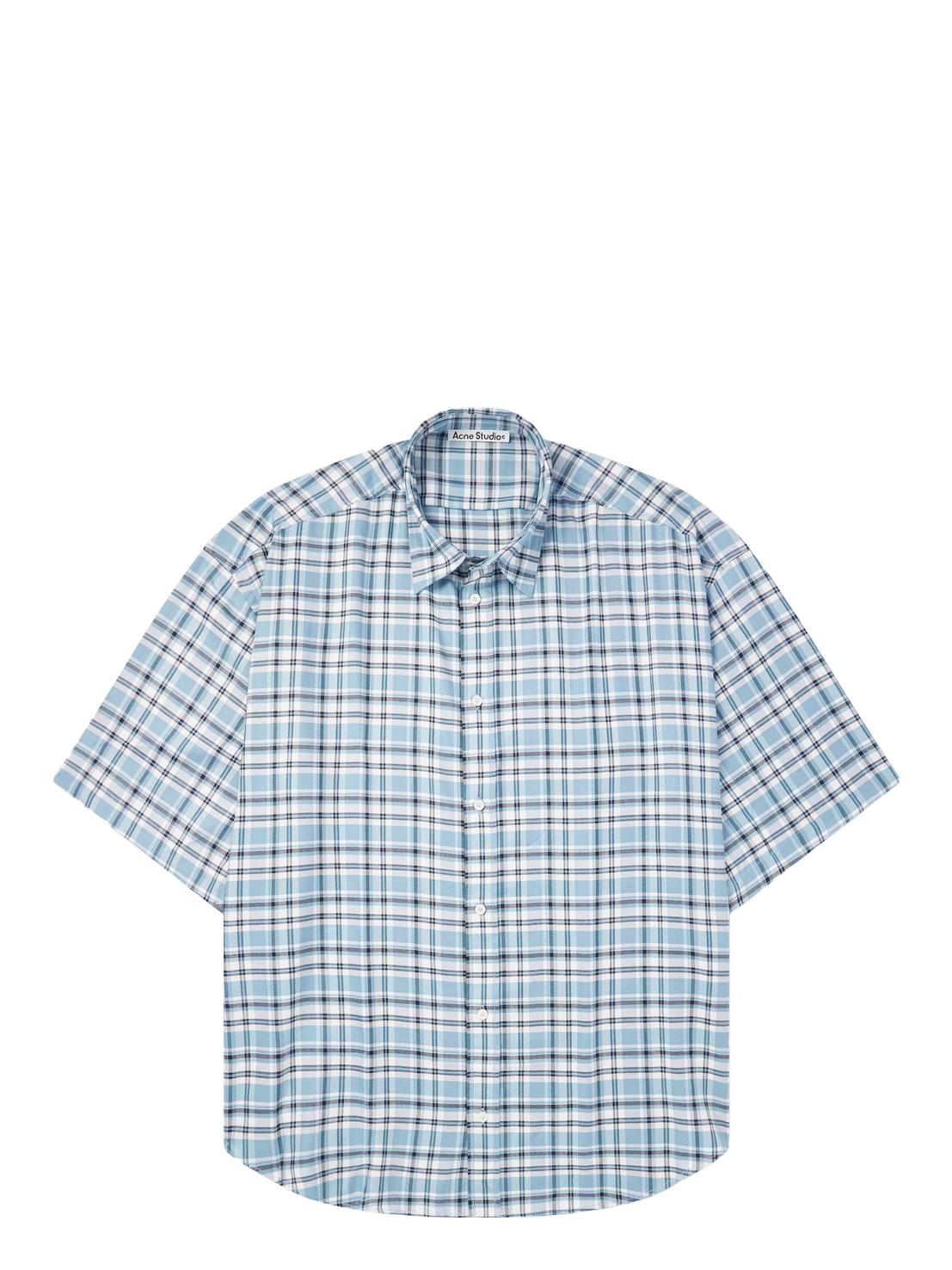 ACNE STUDIOS Acne Studios - Checked Woven Shirt - Men - Blue