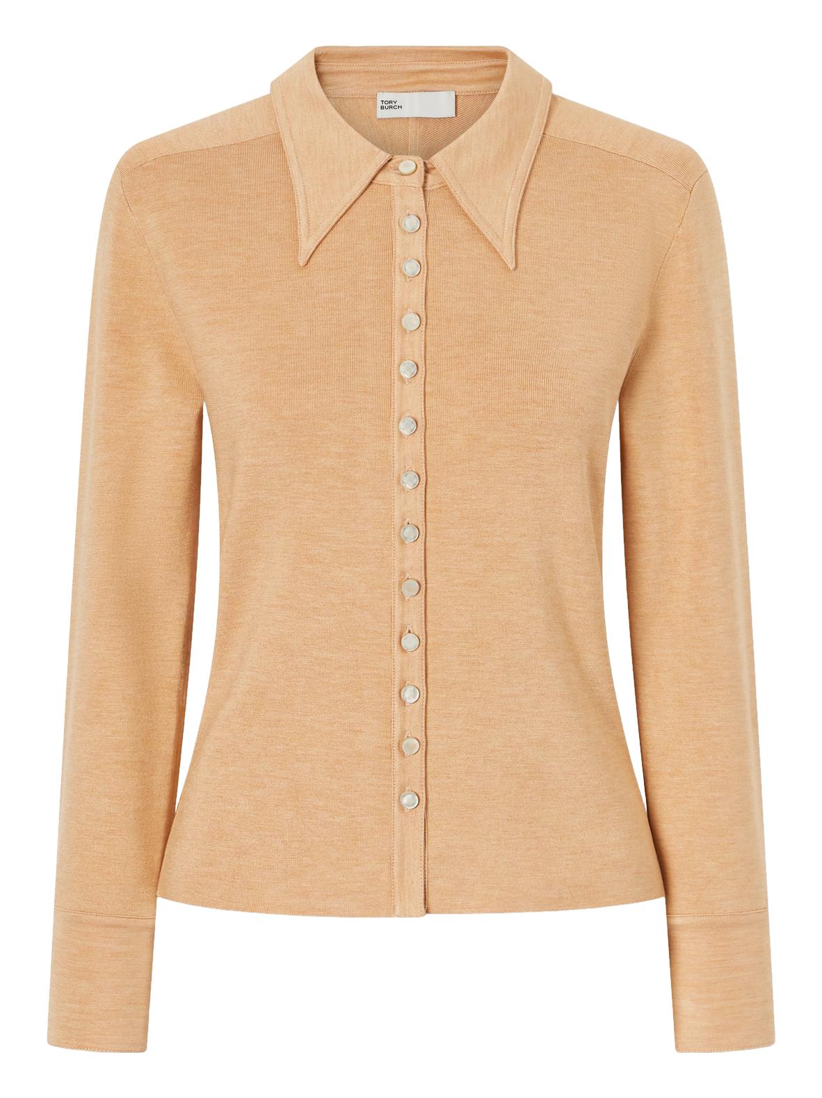 TORY BURCH Tory Burch Silk-Blend Polo Shirt