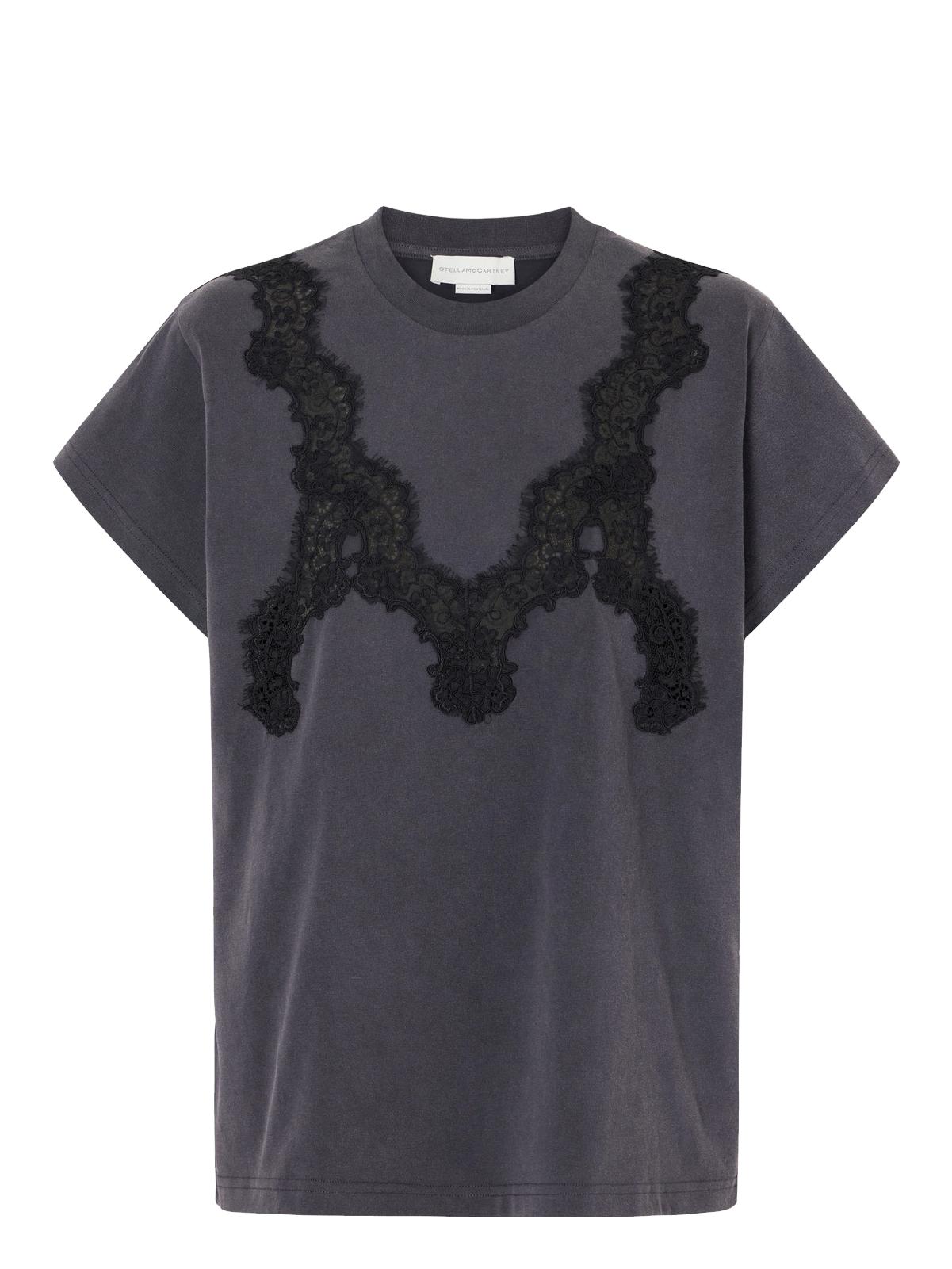 STELLA MCCARTNEY Stella McCartney Lace-Trimmed Cotton-Jersey T-Shirt