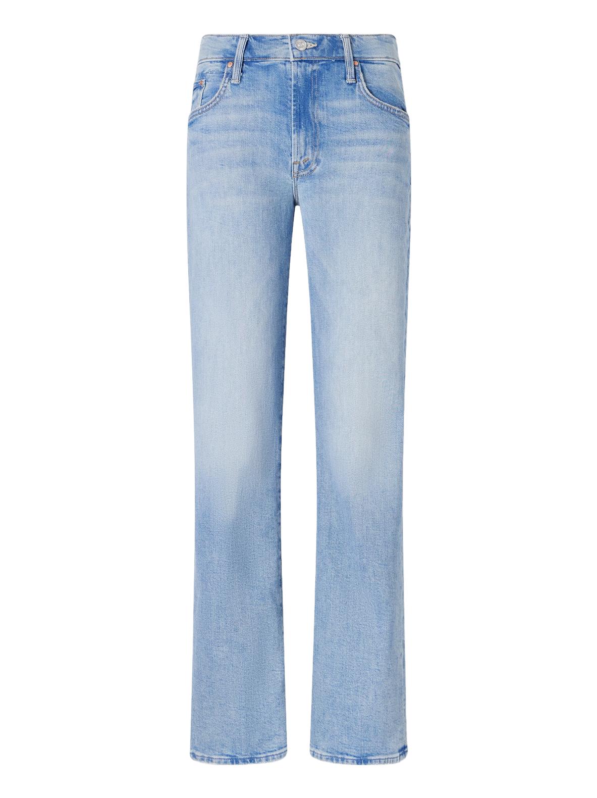 MOTHER MOTHER The Mid Rise Zip Rambler Skimp Wide-Leg Jeans