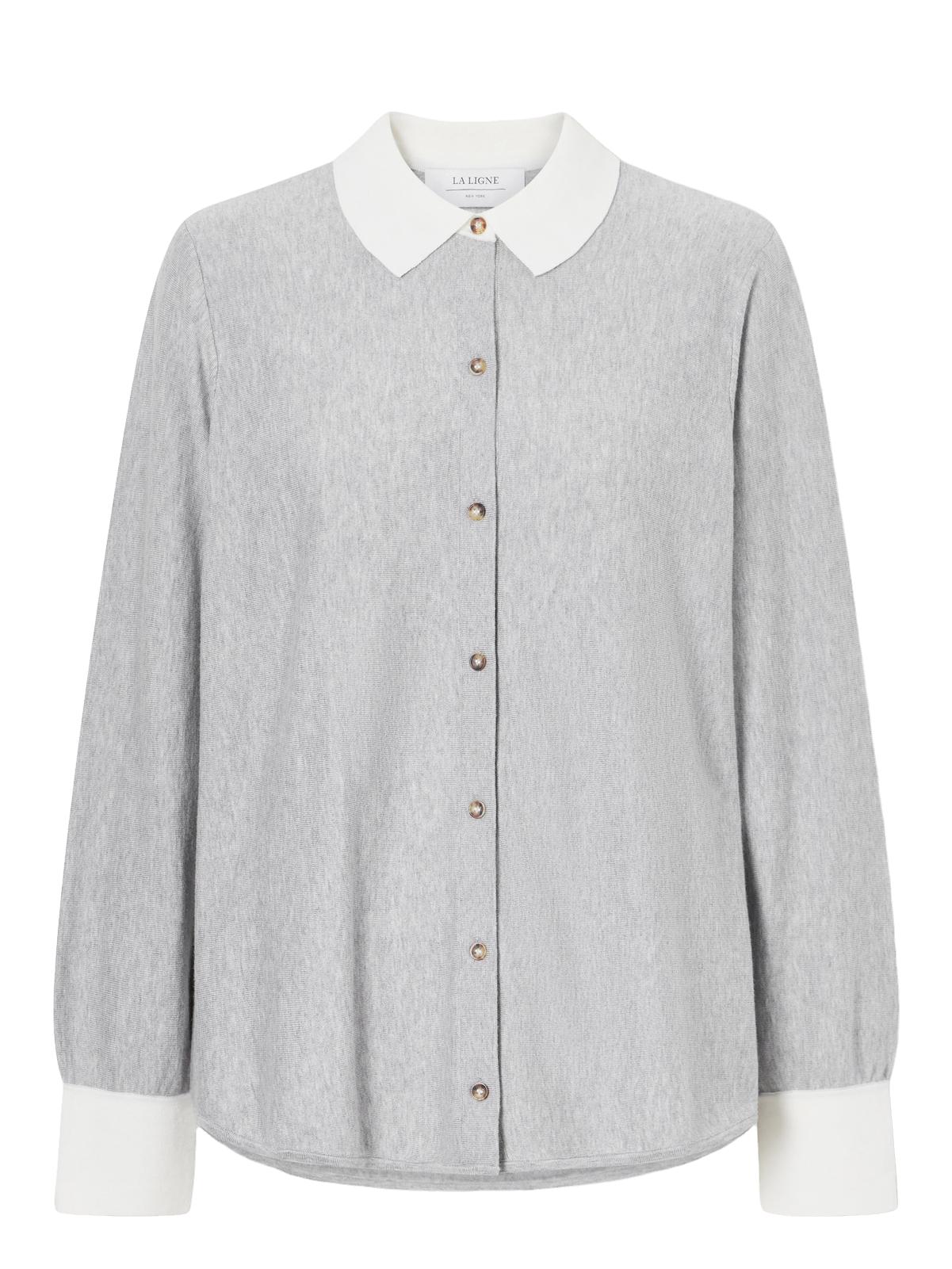 LA LIGNE La Ligne Knitted Cotton-Blend Shirt