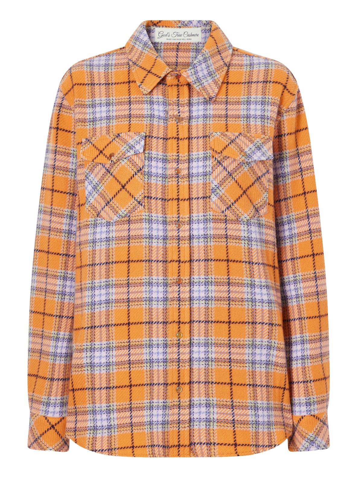 GOD’S TRUE CASHMERE God's True Cashmere Checked Cashmere Shirt