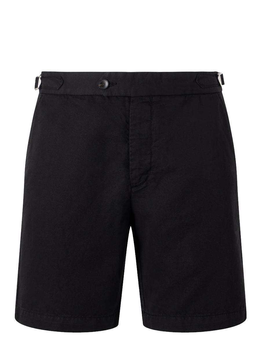 MR P. Mr P. Straight-Leg Cotton and Linen-Blend Bermuda Shorts