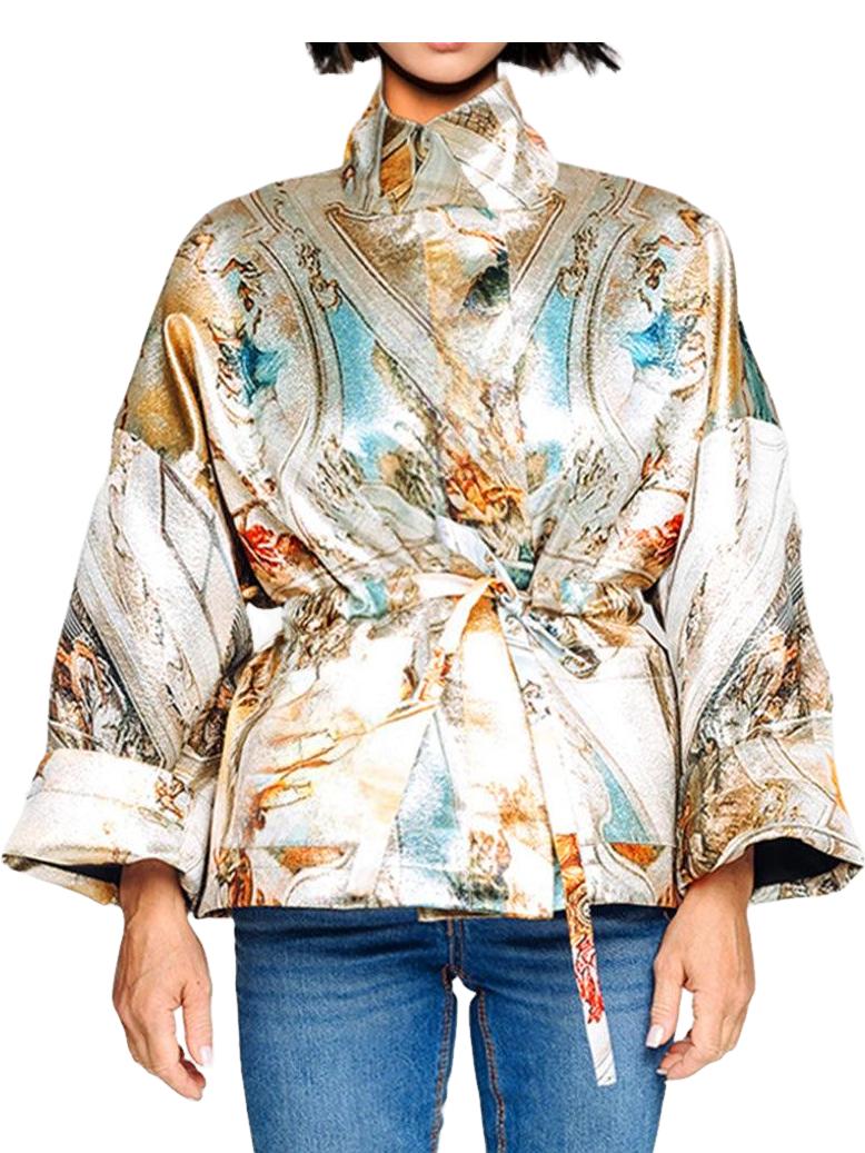 MAXJENNY Maxjenny! Sculptural Boxy Jacket in Sicily Jubilee Print