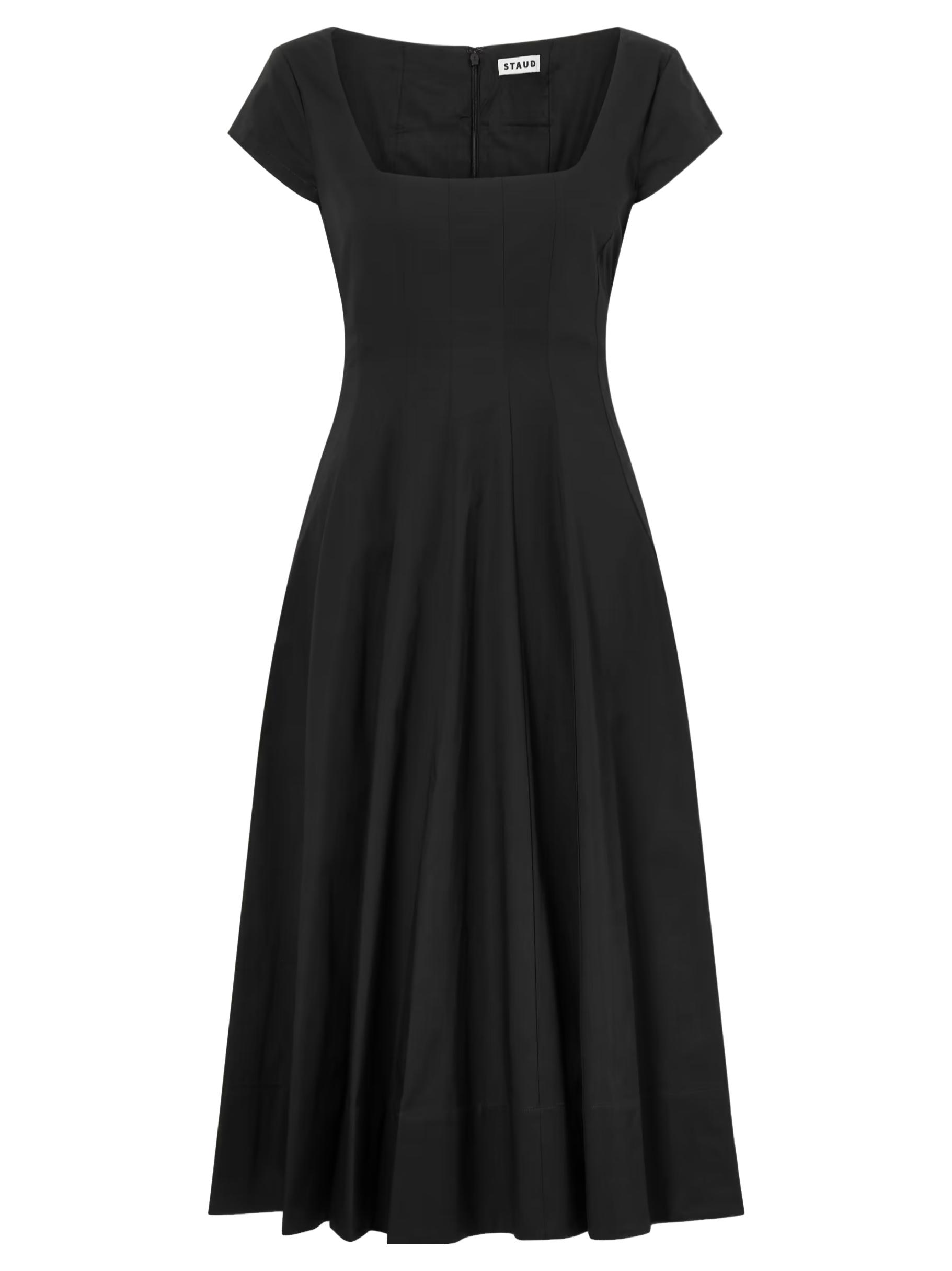 MAEVE Maeve Ruched Bodice Knit Midi Dress