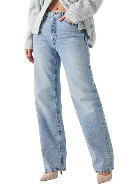 GUESS GUESS High Waist Straight Leg Jeans