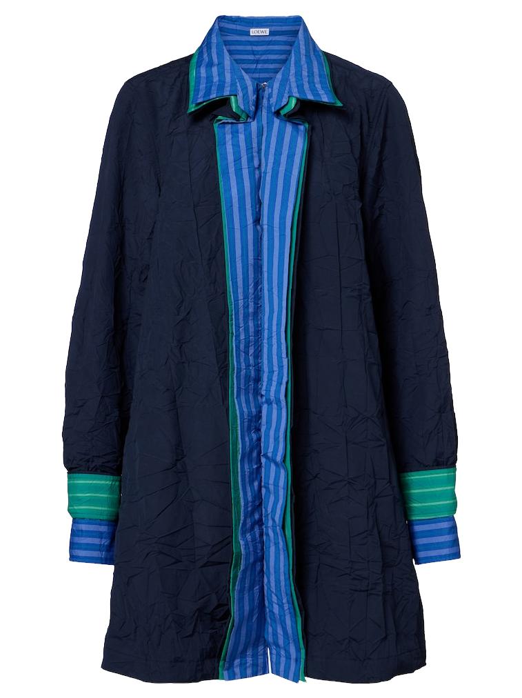 LOEWE Loewe Striped Technical Cotton-Blend Shirt Dress