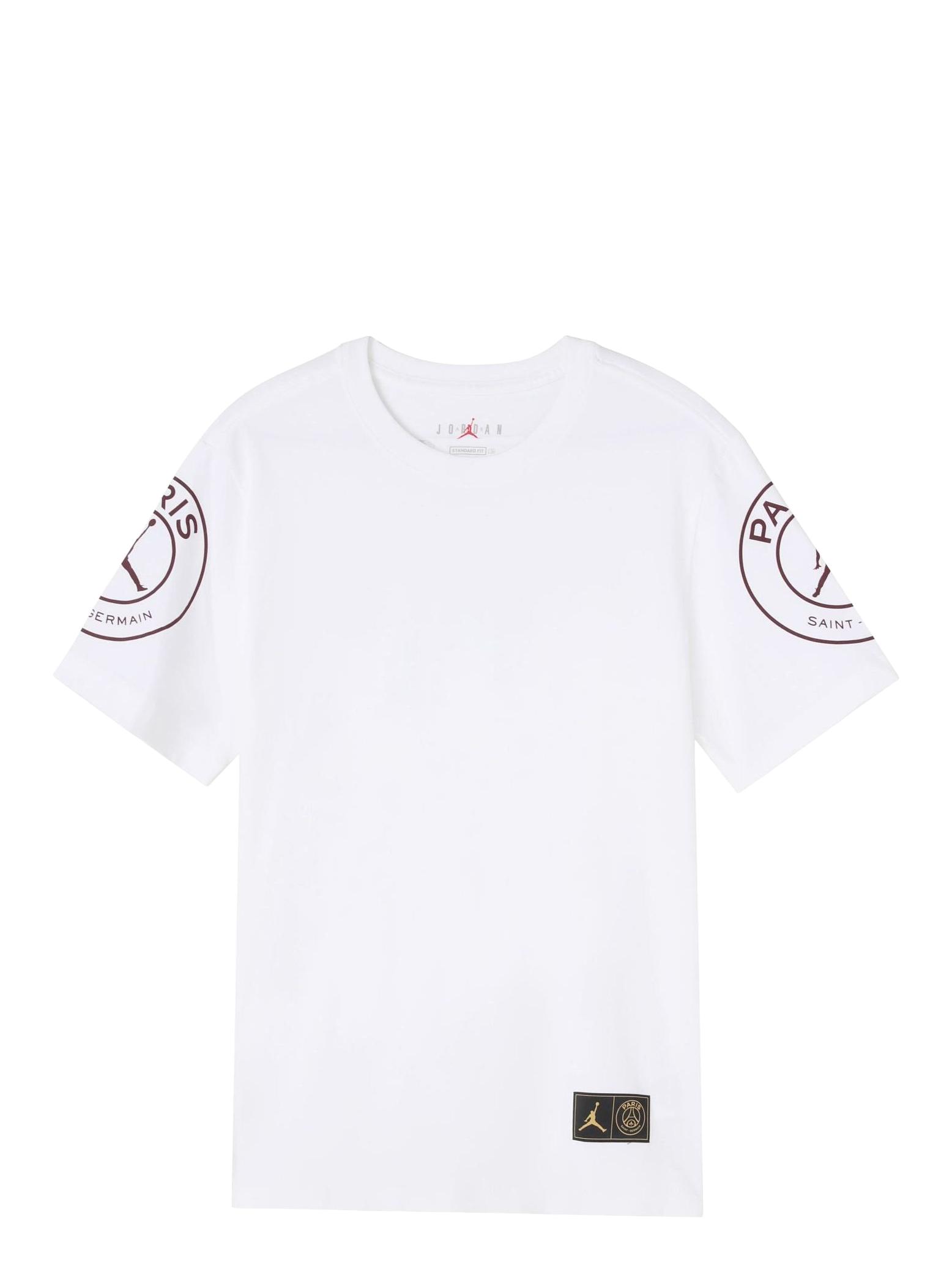 JORDAN air jordan paris saint-germain printing logo short sleeve white