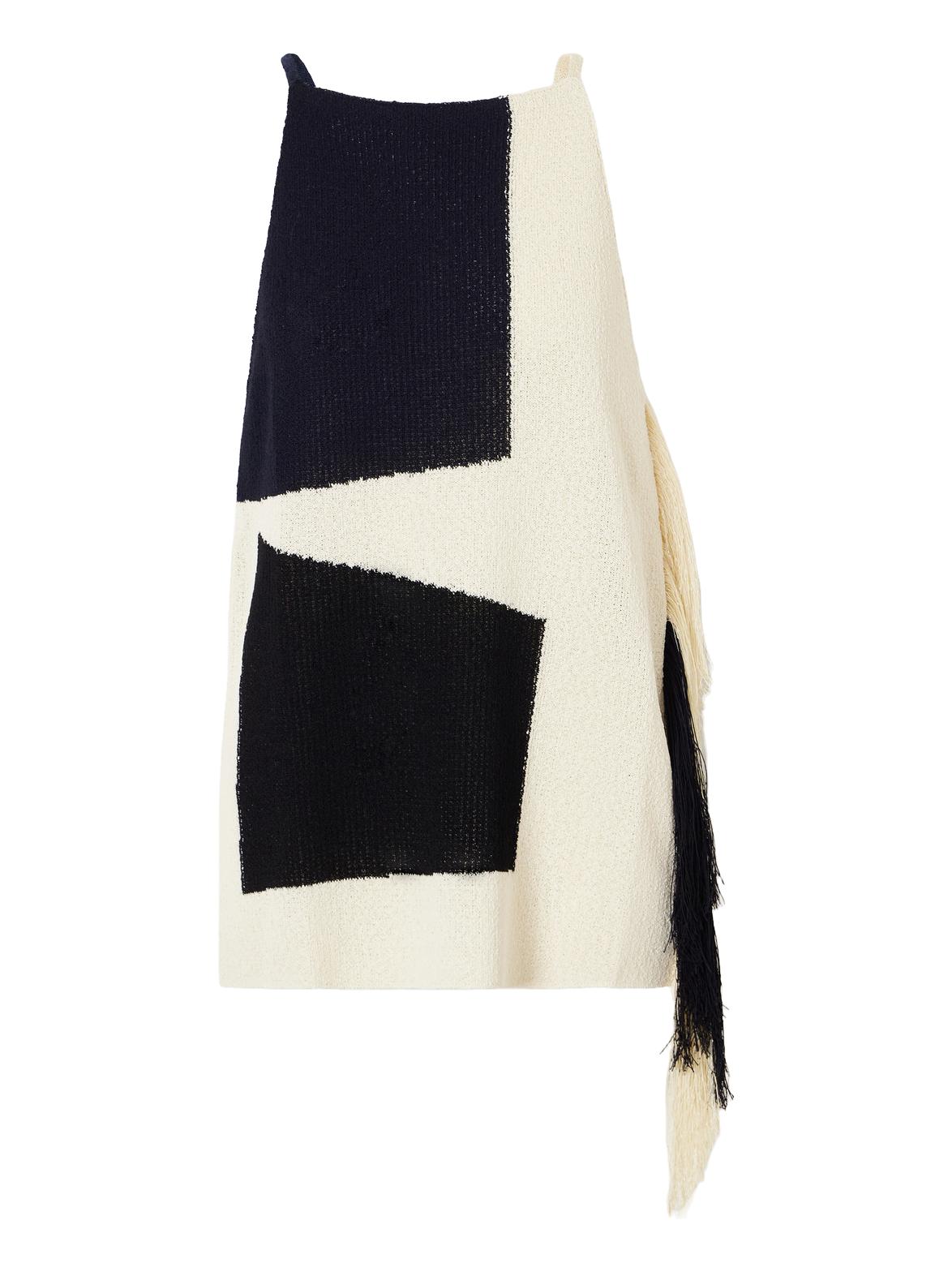 PROENZA SCHOULER Proenza Schouler Saskia Fringed Intarsia-Knit Blouse