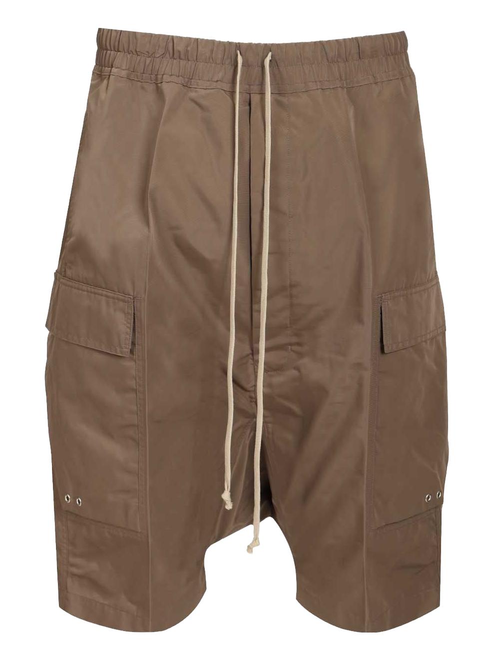 Rick Owens Brown Corduroy Pods Shorts In 78 Dark Dus - 58% Off