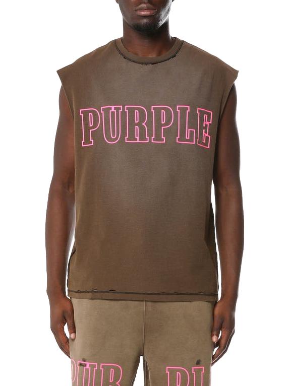 PURPLE BRAND PURPLE BRAND Sleeveless Graphic T-Shirt