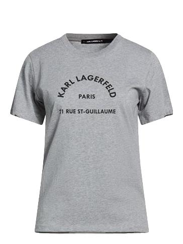 KARL LAGERFELD KARL LAGERFELD Cotton T-Shirt with Graphic Print