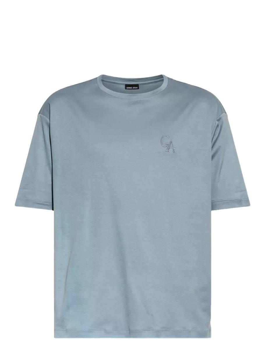 GIORGIO ARMANI t-shirt regular fit organic cotton interlock jersey