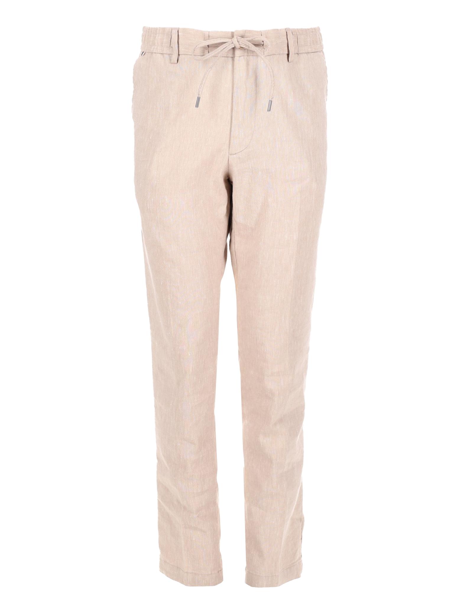BRUNELLO CUCINELLI Straight-Leg Pinstriped Pleated Linen Trousers