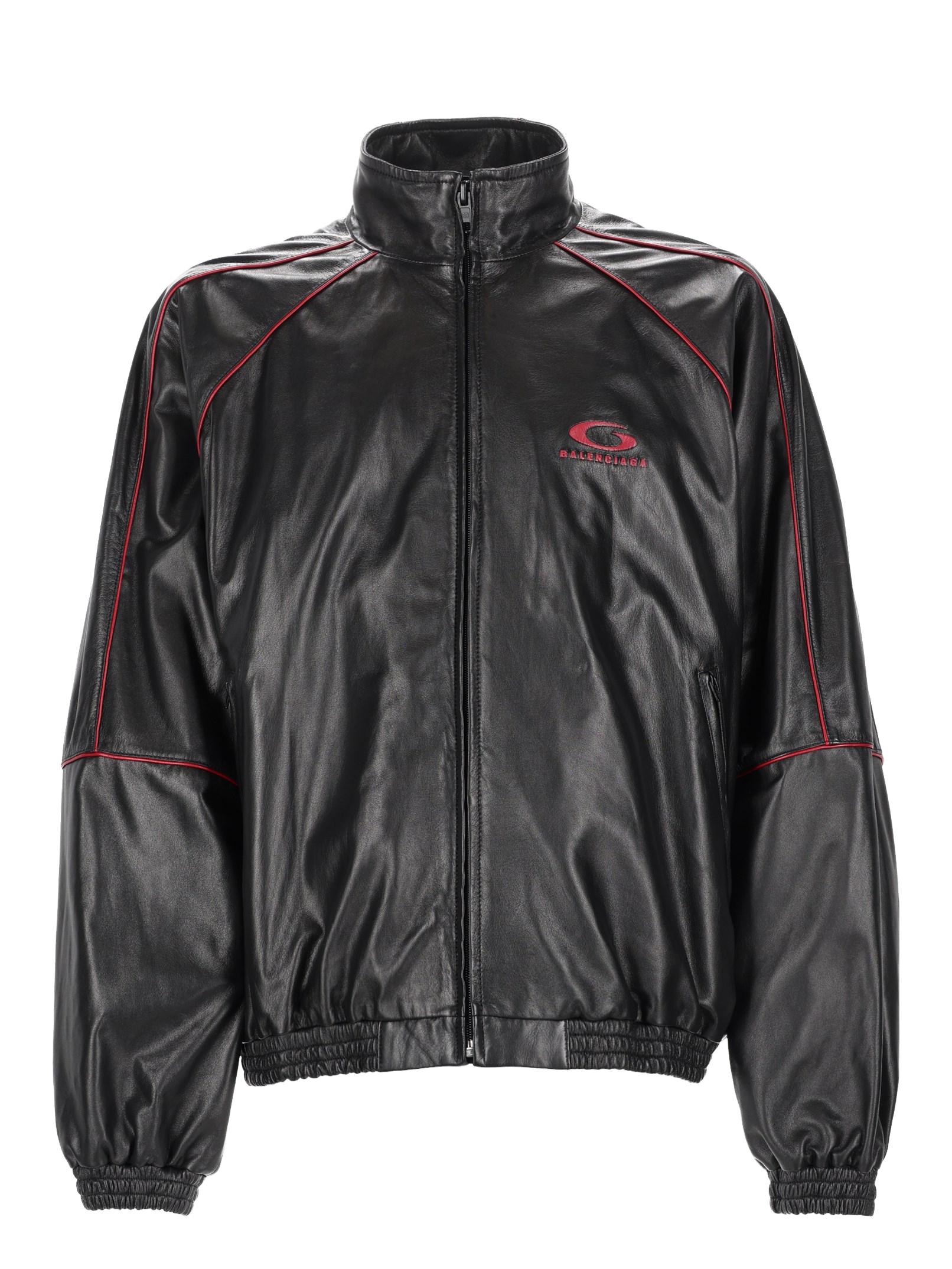 BALENCIAGA Balenciaga Leather Track Jacket
