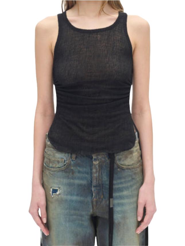 ANN DEMEULEMEESTER Ann Demeulemeester "Mara" Cropped Tank Top
